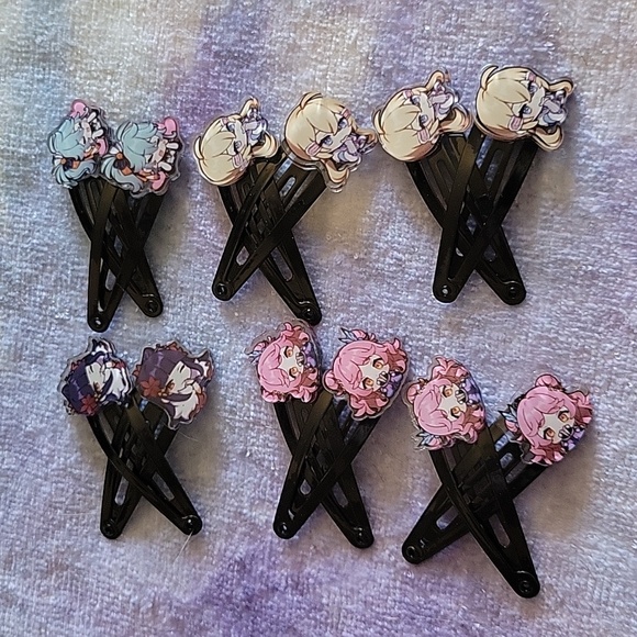 Manga | Accessories | Nwt Handmade Anime Girl Hairclip | Poshmark